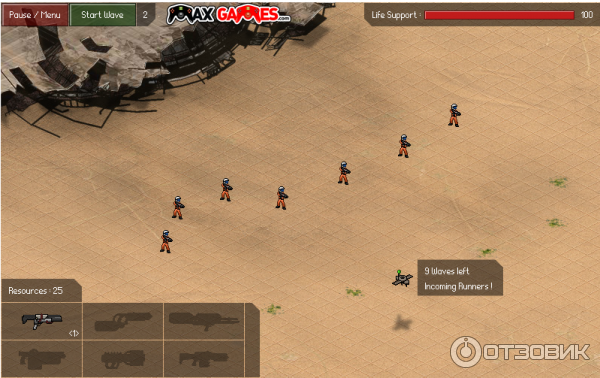 Отзыв о Desert moon - браузерная игра | Игра увлекает на первых моментах