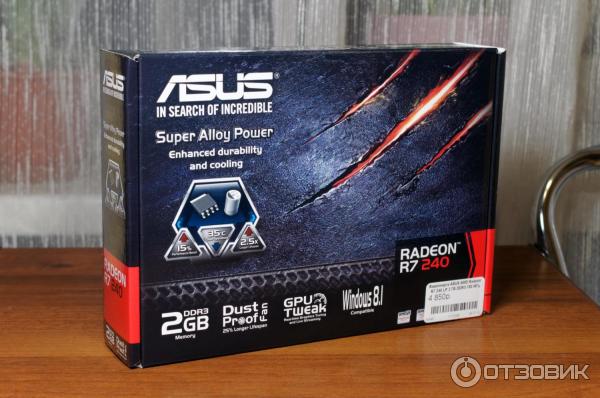 Отзыв о Видеокарта Asus AMD Radeon R7 240 2GB | Видеокарта среднего уровня