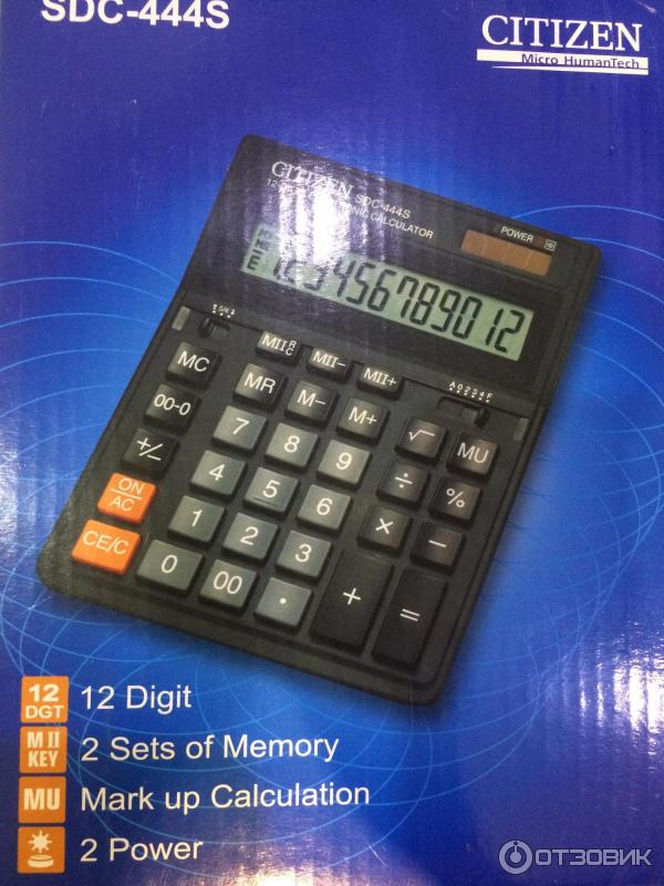 Отзыв о Калькулятор Citizen SDC-444S | Хороший рабочий калькулятор