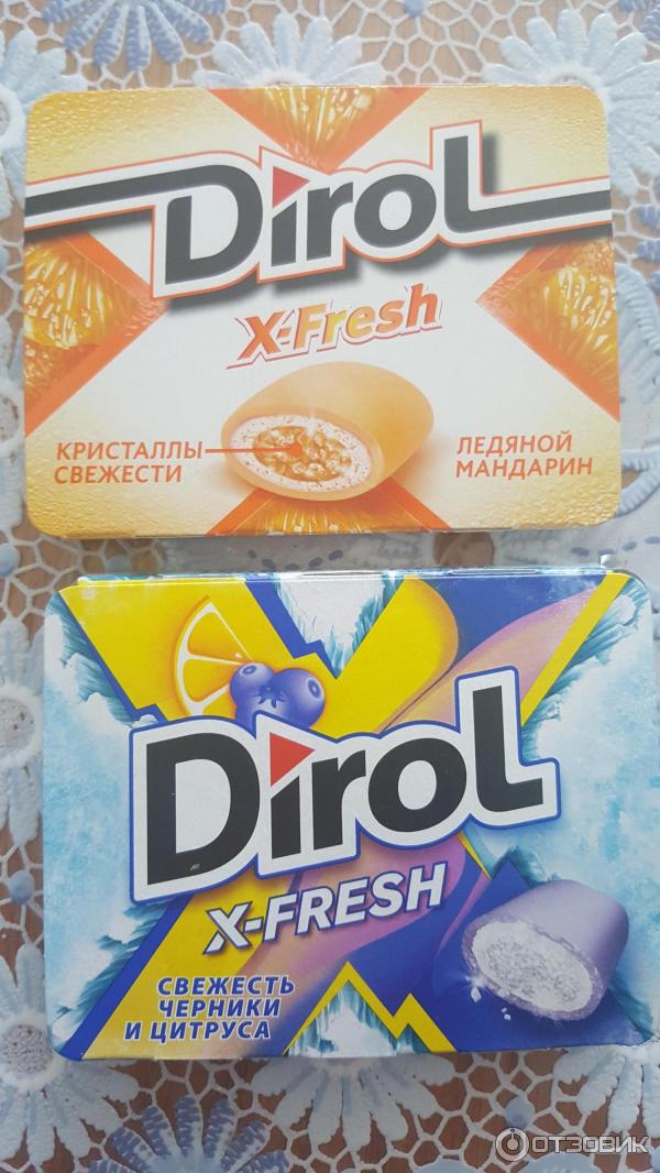 Отзыв о Жевательная резинка Dirol X-Fresh | немного отличается упаковкой