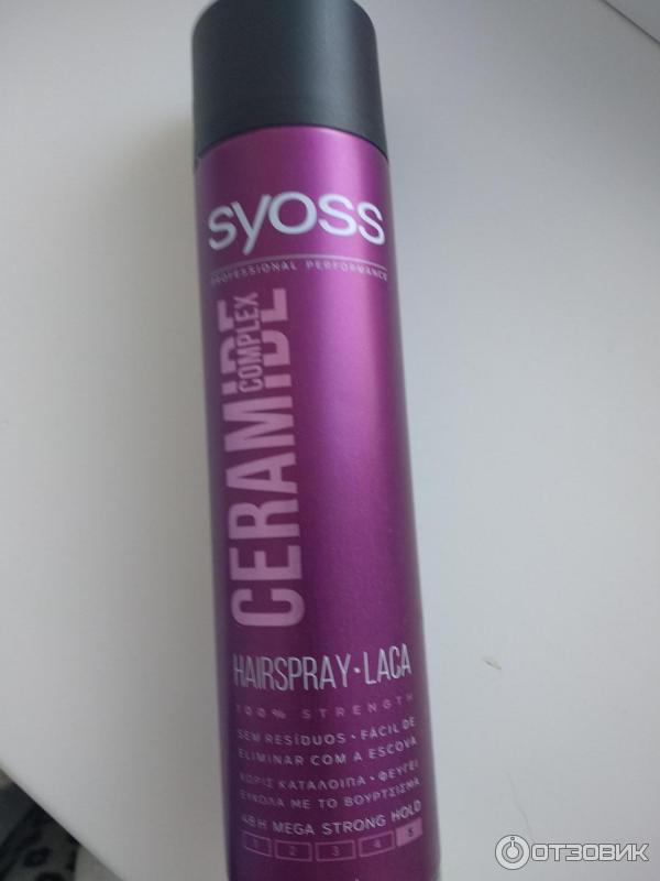 Отзыв о Лак для волос Syoss ceramide complex | За стойкость пять, за ...